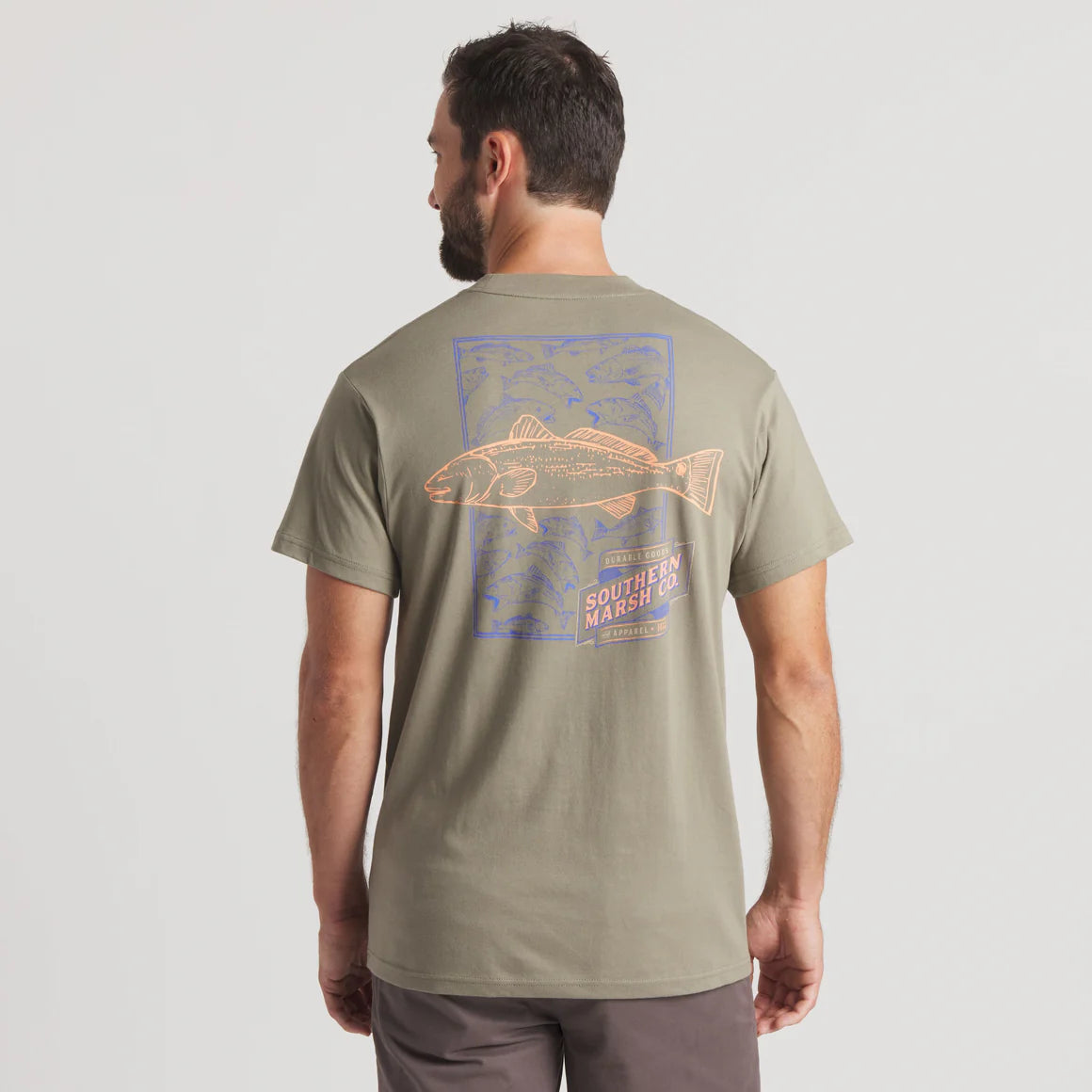 Men's Southern Marsh Spotted T-Shirt in Stonewall Olive – Boot Country