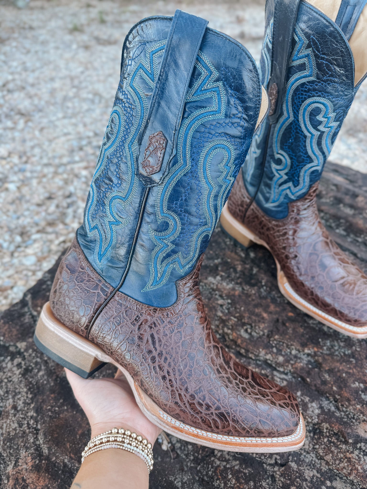 Men's Cowtown Brown Sea Turtle Print Leather Boots – Boot Country