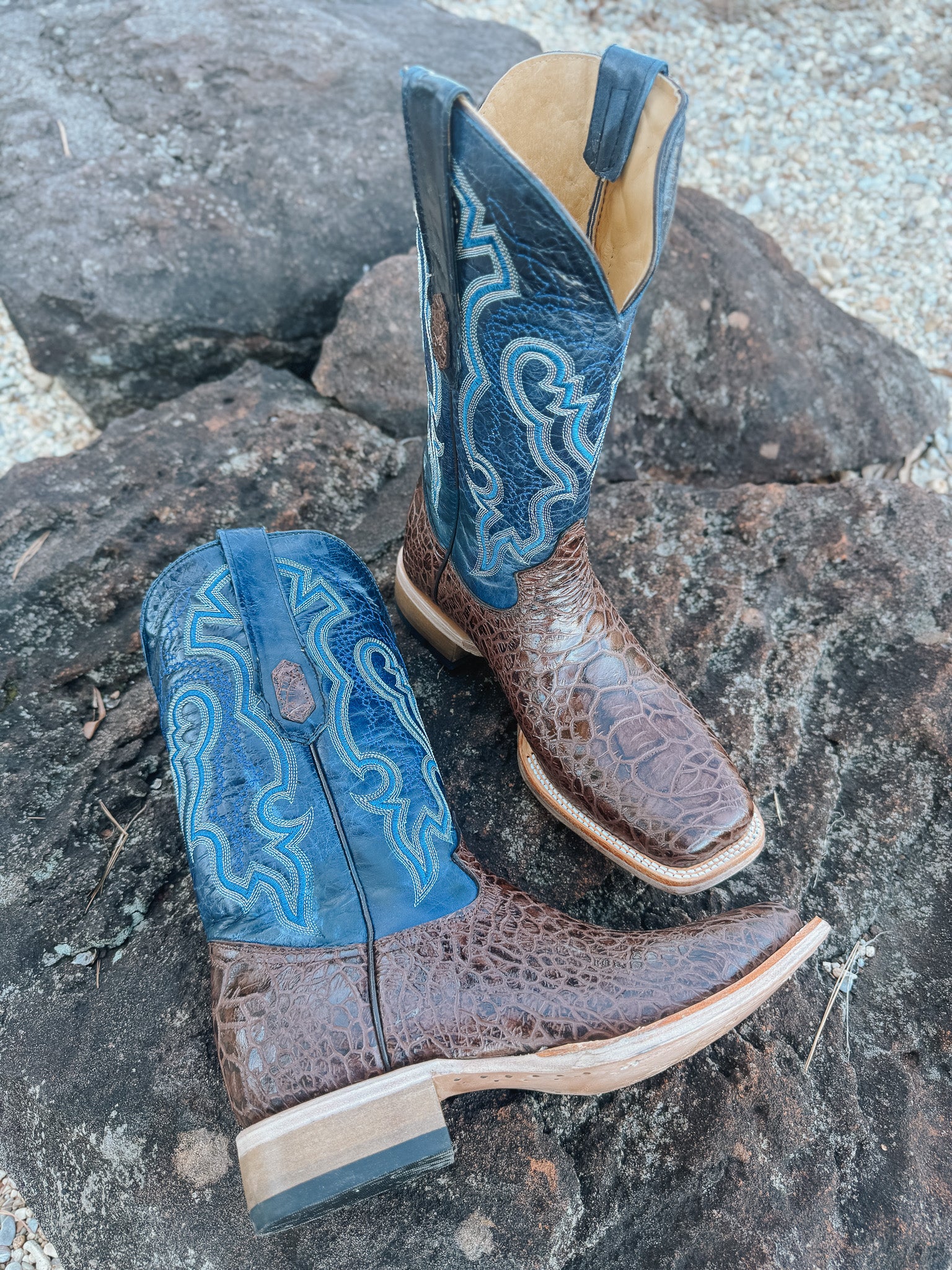 Men's Cowtown Brown Sea Turtle Print Leather Boots – Boot Country