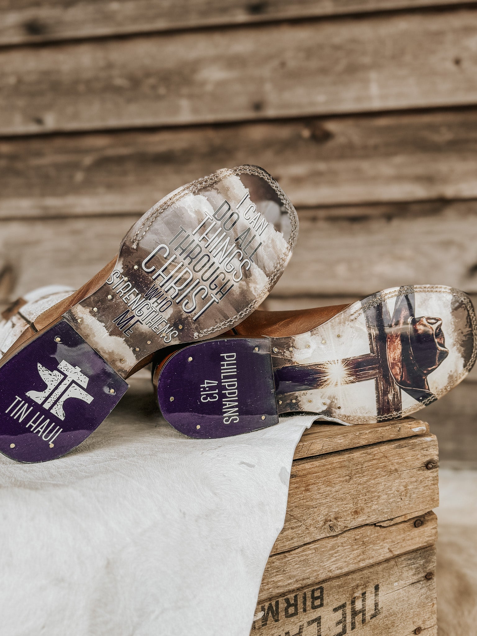 Tin Haul Men's Church Cross Western Boots – Boot Country