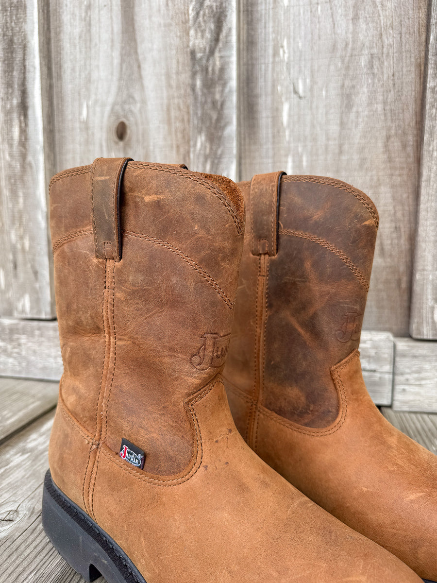 Men's Justin Round-Up 10" Round Toe Boots – Boot Country