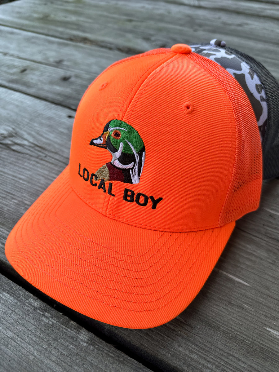 Local Boy Wood Duck Trucker Cap in Orange – Boot Country